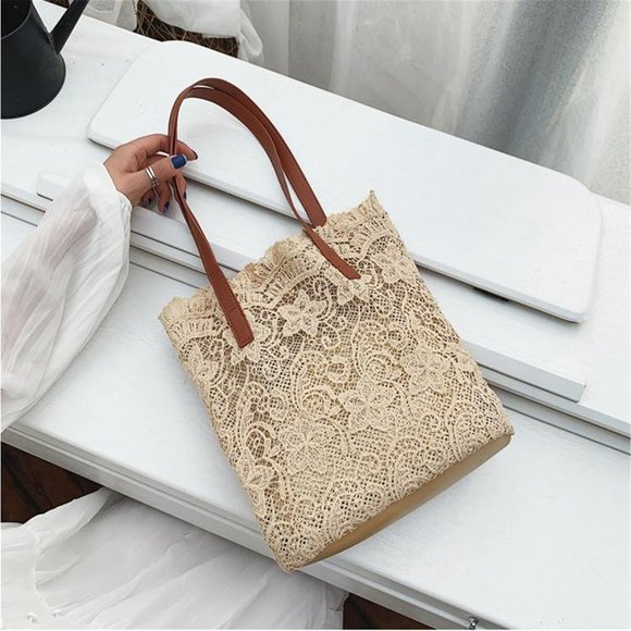 Bags | Lace Handbag Versatile One Shoulder Womens Bag | Poshmark